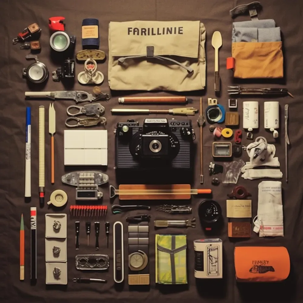 Knolling Art Midjourney Prompt | PromptBase