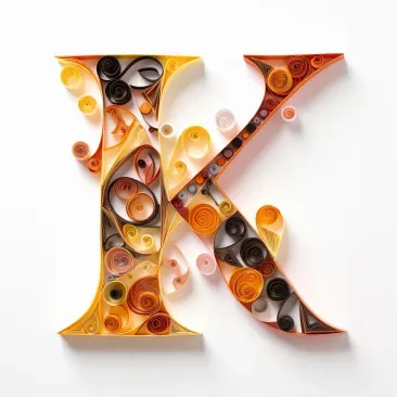 Paper Quilling Letter Logos Midjourney Prompt | PromptBase