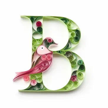 Paper Quilling Letter Logos Midjourney Prompt | PromptBase