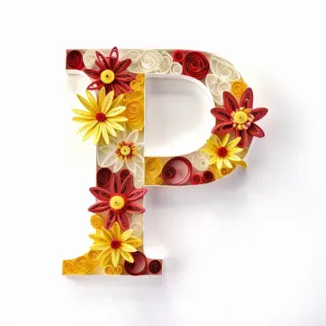 Paper Quilling Letter Logos Midjourney Prompt | PromptBase