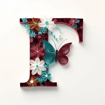 Paper Quilling Letter Logos Midjourney Prompt | PromptBase