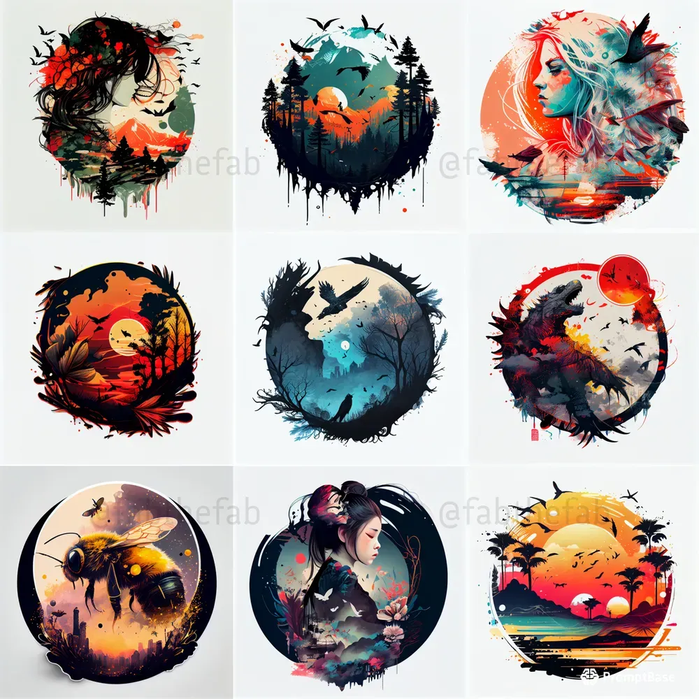 Fantasy Vector Designs Midjourney Prompt | PromptBase