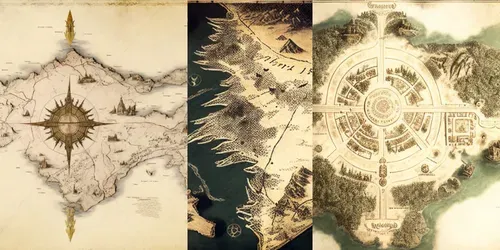 Tabletop RPG Fantasy World Maps Midjourney Prompt | PromptBase