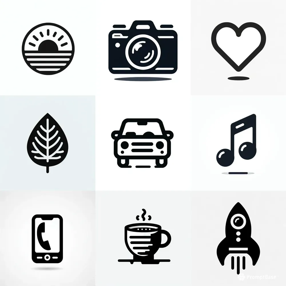 Minimal Svg Style Icons DALL·E Prompt | PromptBase Minimal Svg Style Icons DALL·E Prompt | PromptBase