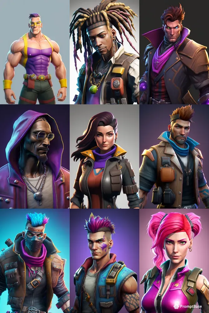Fortnite Character Generator Midjourney Prompt | PromptBase