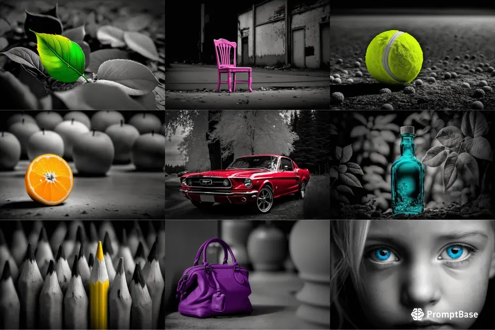 Selective Color Photographs Midjourney Prompt | PromptBase