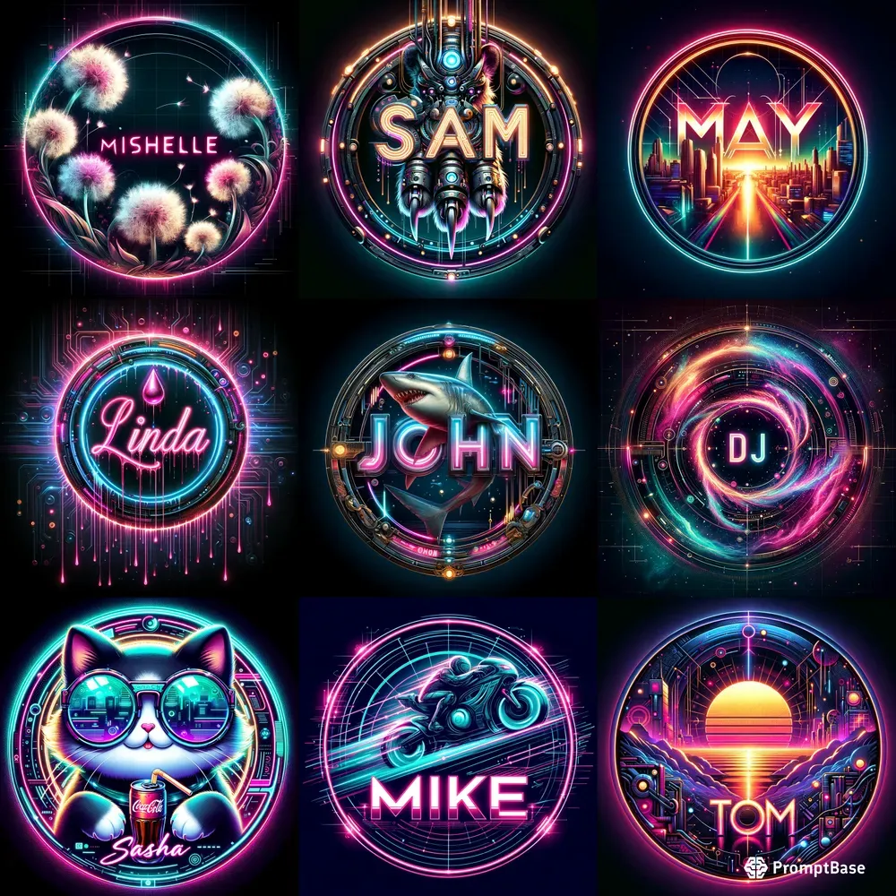 Neon Avatars DALL·E Prompt | PromptBase