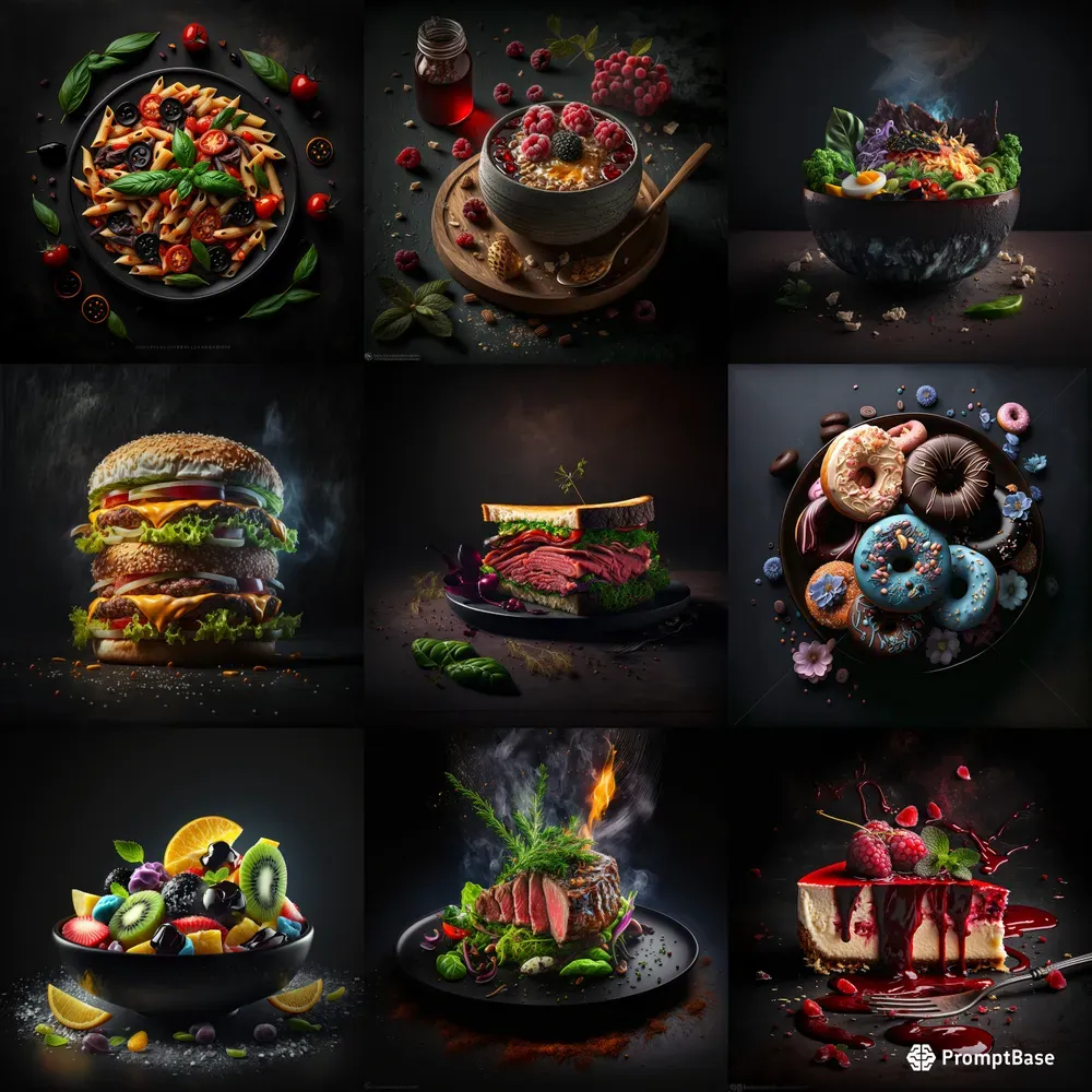 Realistic Food Renderings Midjourney Prompt | PromptBase