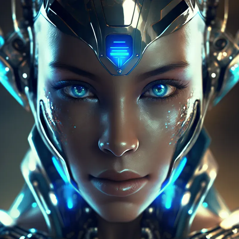 Human Cyborg Futuristic Looks Midjourney Prompt | PromptBase