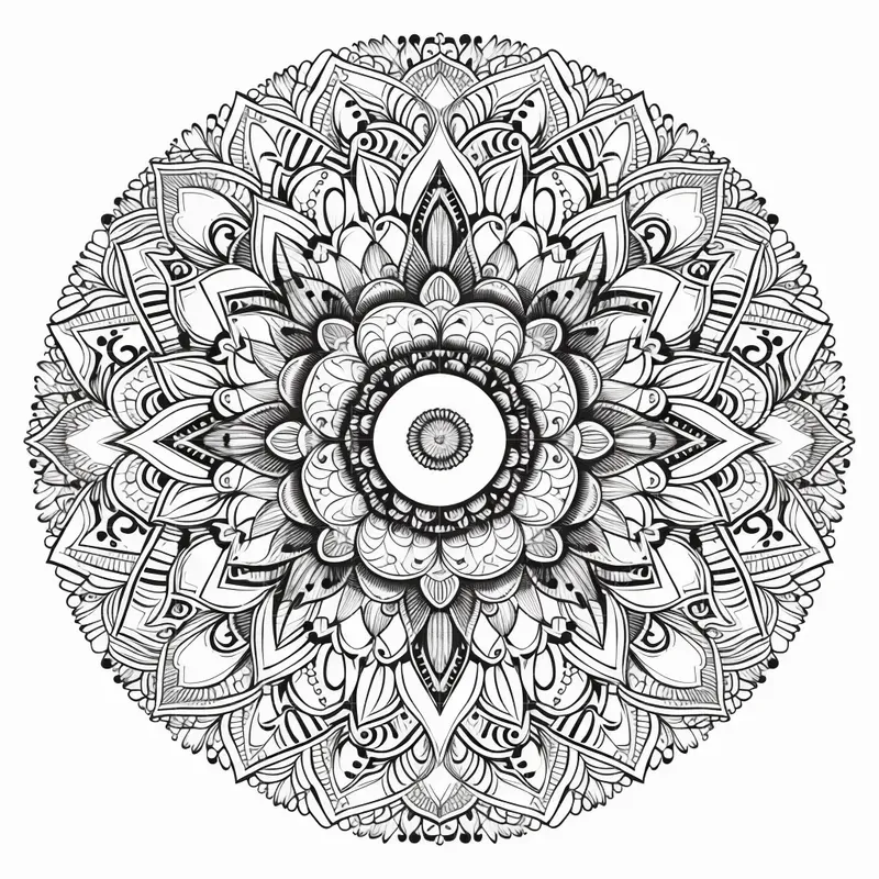 Mandalas Ready To Draw Midjourney Prompt | PromptBase