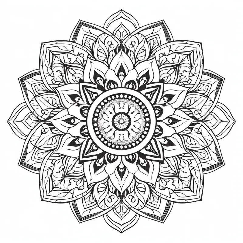 Mandalas Ready To Draw Midjourney Prompt | PromptBase