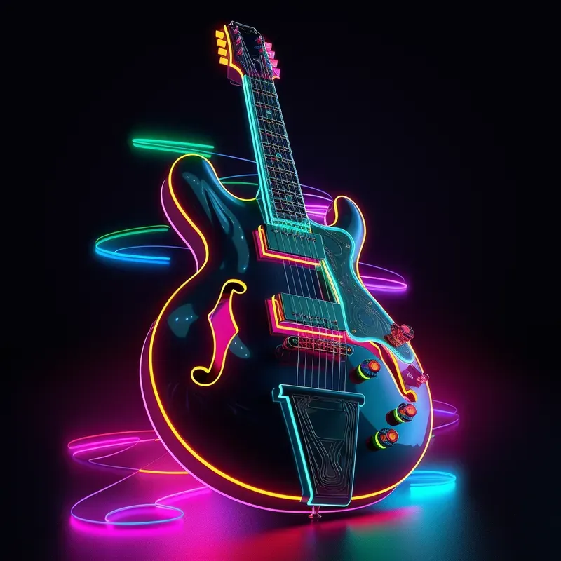 High-quality Neon Artwork Midjourney Prompt | PromptBase