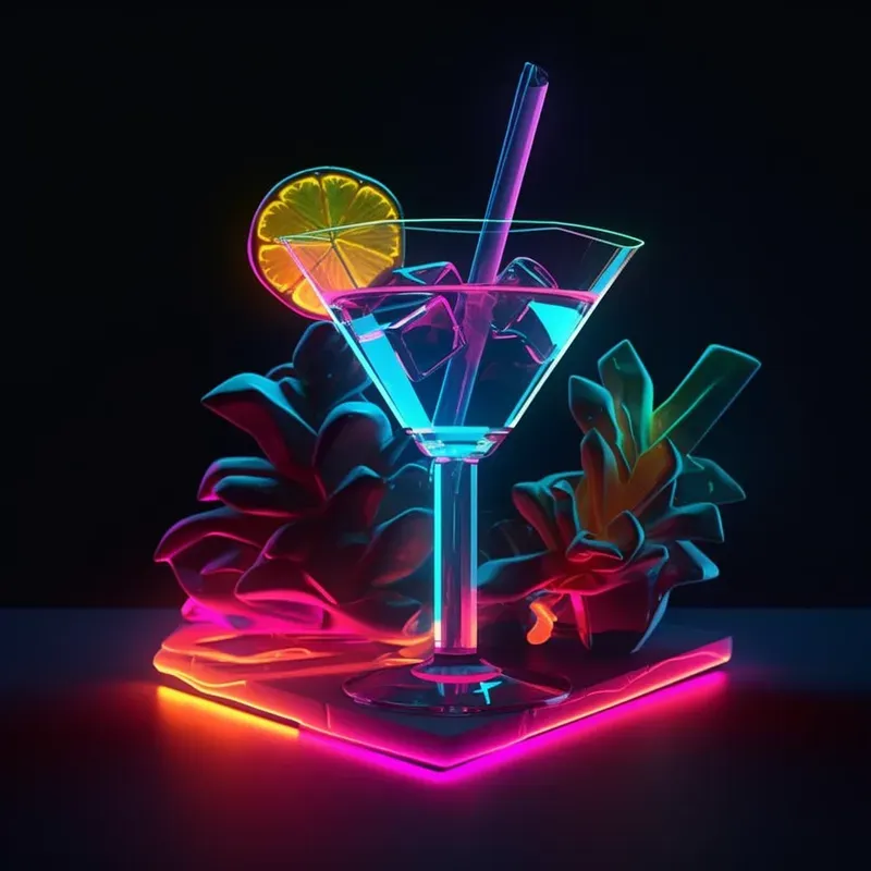 High-quality Neon Artwork Midjourney Prompt | PromptBase