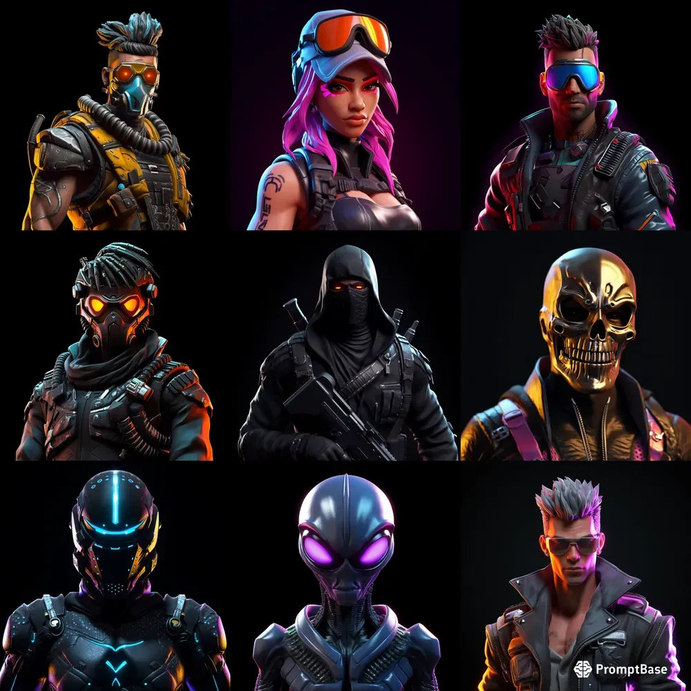 Game Characters Midjourney Prompt | PromptBase