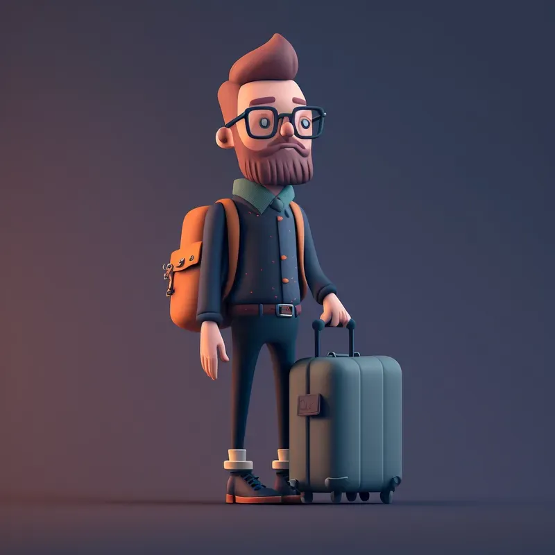3D Travel Characters -Clean Isometric Midjourney Prompt | PromptBase