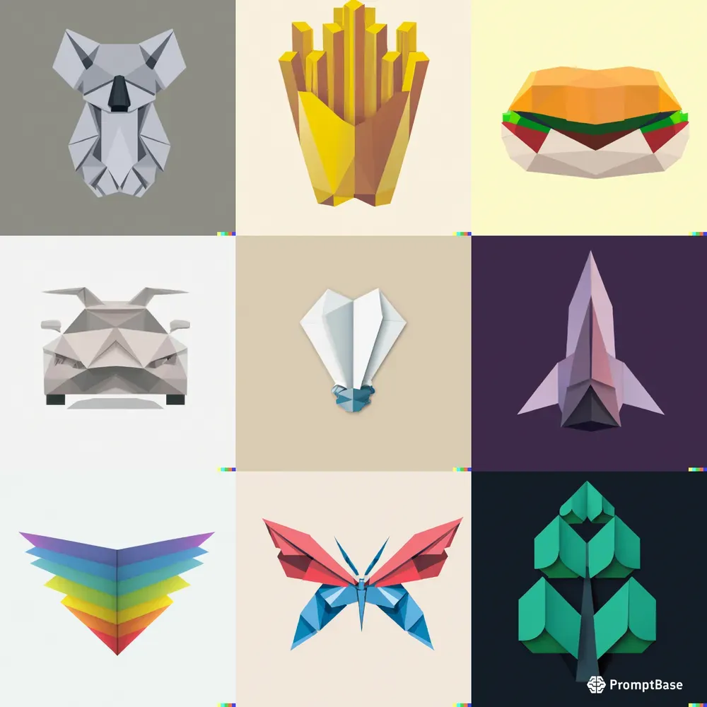 Origami Logos DALL·E Prompt | PromptBase
