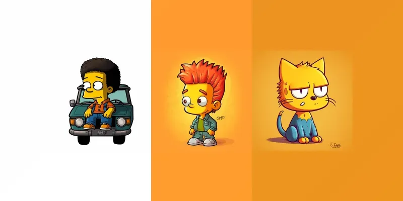 The Simpsons Chibis Midjourney Prompt | PromptBase