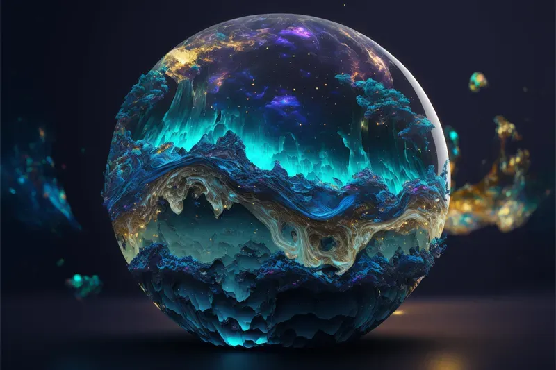 Beautiful Alien Planets Midjourney Prompt | PromptBase