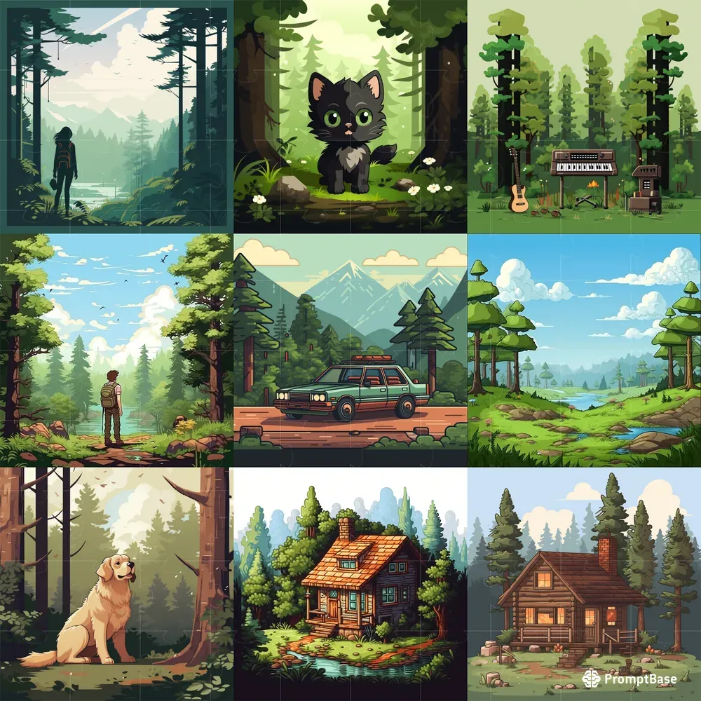 Pixel Art Illustrations Midjourney Prompt | PromptBase