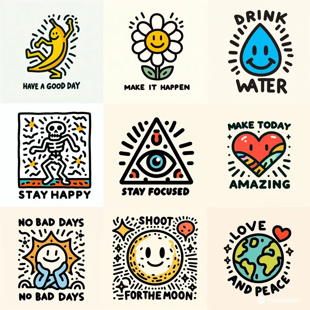 Motivational Quote Line Drawing Posters DALL·E Prompt | PromptBase