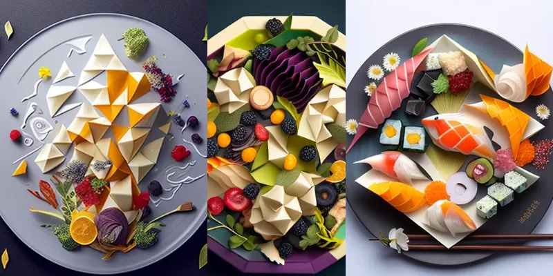 Origami Foods Midjourney Prompt | PromptBase