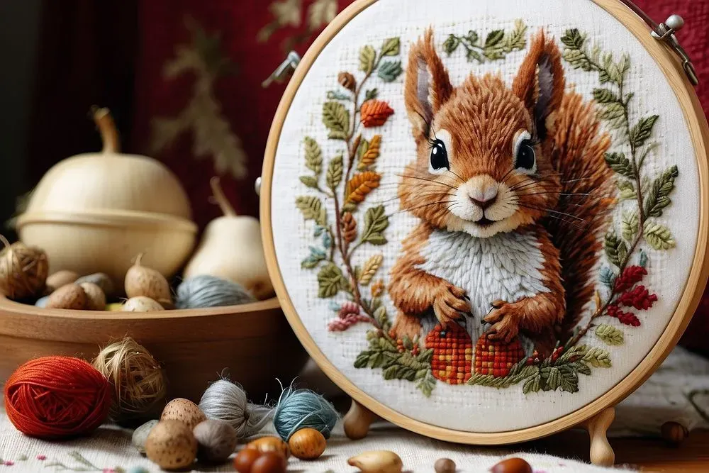 Cross Stitch Embroidery Animals Leonardo Ai Prompt | PromptBase
