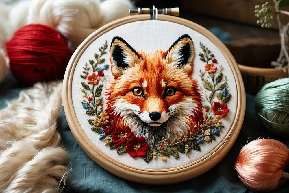 Cross Stitch Embroidery Animals Leonardo Ai Prompt | PromptBase