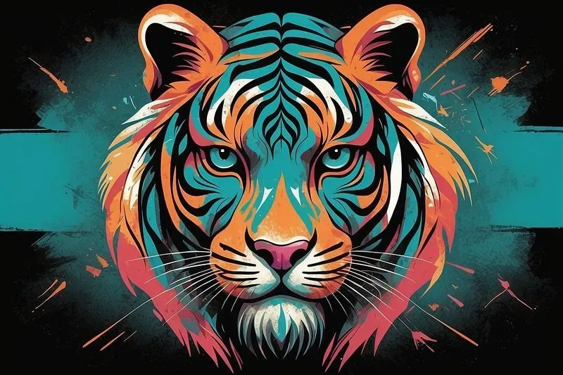 Tshirt Bright Bold Animals Leonardo Ai Prompt | PromptBase