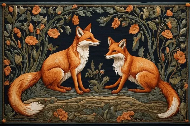 Medieval Tapestry Animals Leonardo Ai Prompt | PromptBase