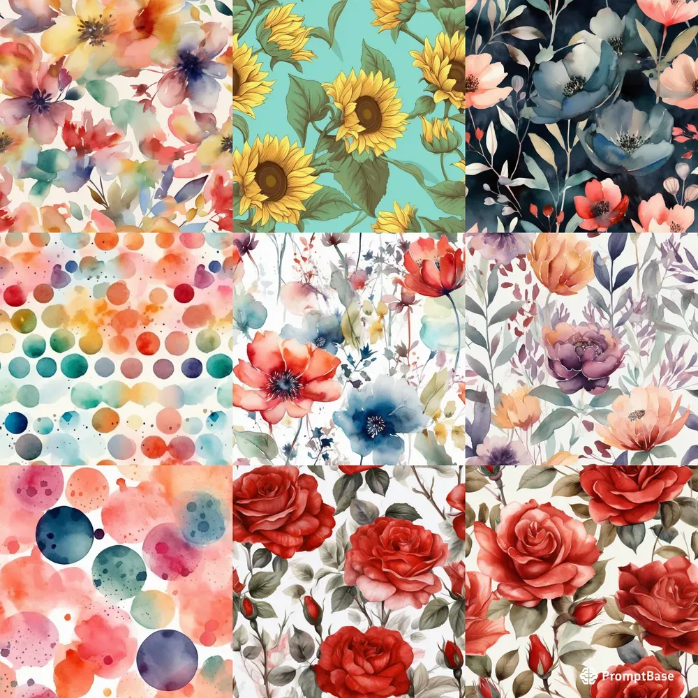 Seamless Natural Beauty Patterns Midjourney Prompt | PromptBase