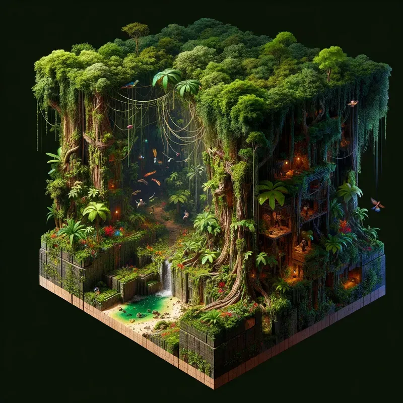 3D Isometric Game Blocks DALL·E Prompt | PromptBase