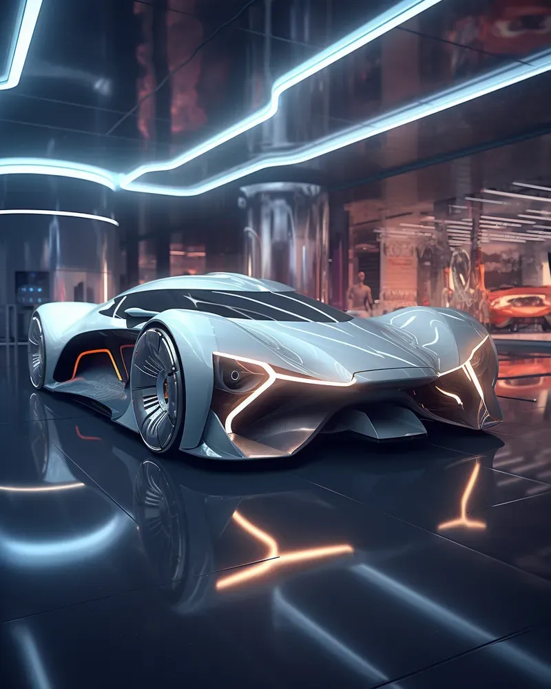 Sci-fi Super Car Concept Designs Midjourney Prompt | PromptBase