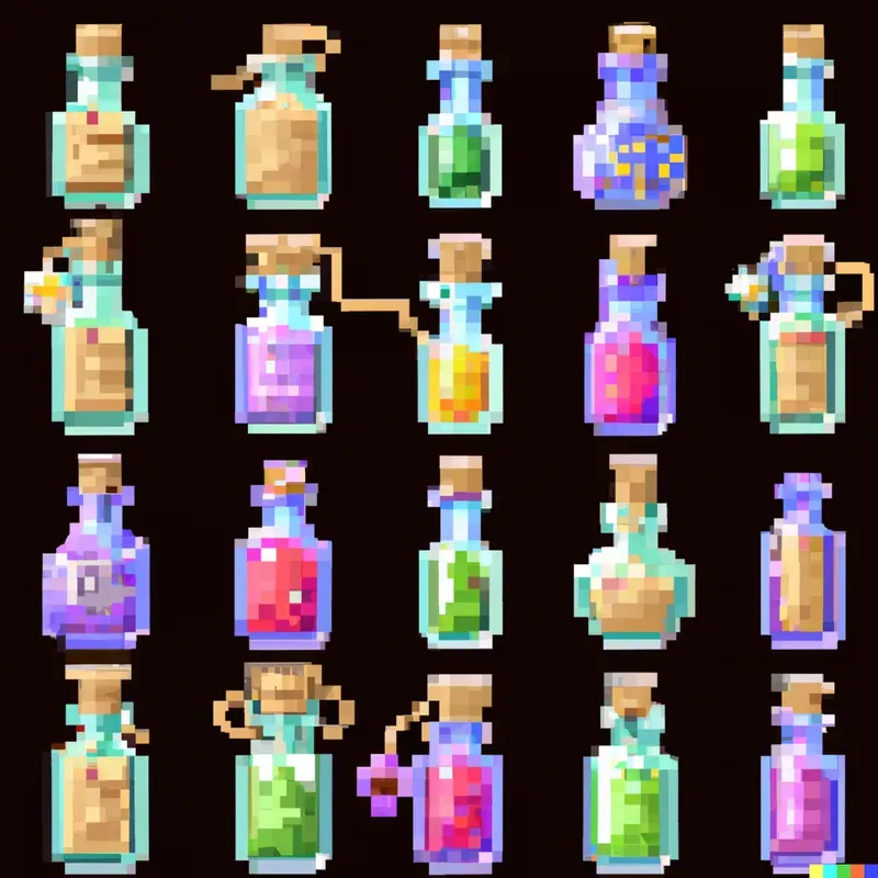 Pixel Potions DALL·E Prompt | PromptBase