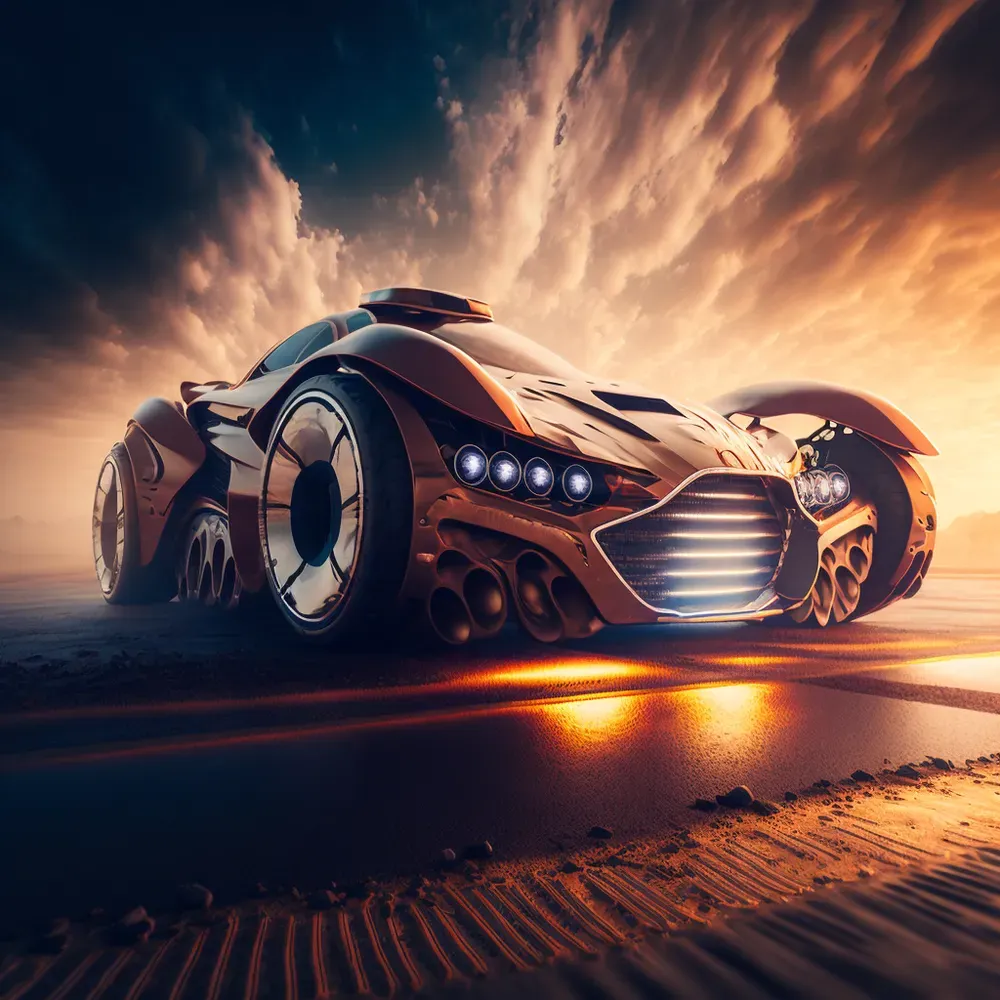 Futuristic Rides Luxury Cars On Mars Midjourney Prompt | PromptBase