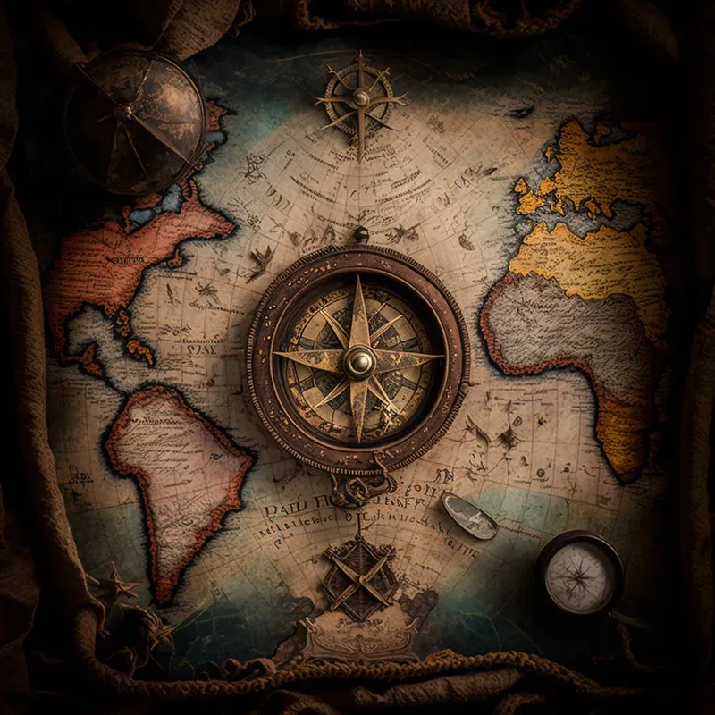 Pirate Treasure Maps Midjourney Prompt | PromptBase