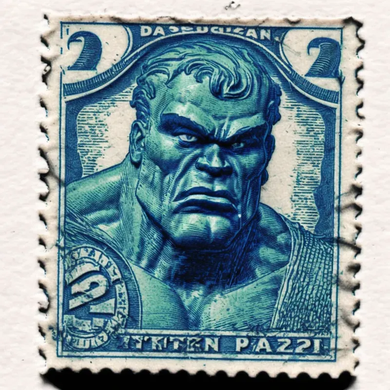 Vintage Character Postage Stamps Midjourney Prompt | PromptBase