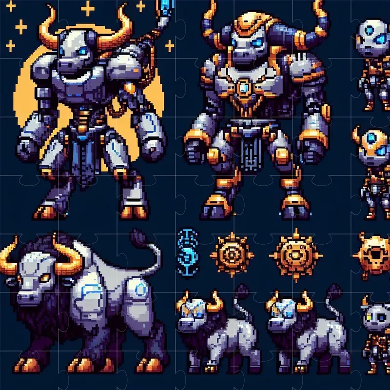 Cute Sprites For Game Design DALL·E Prompt | PromptBase