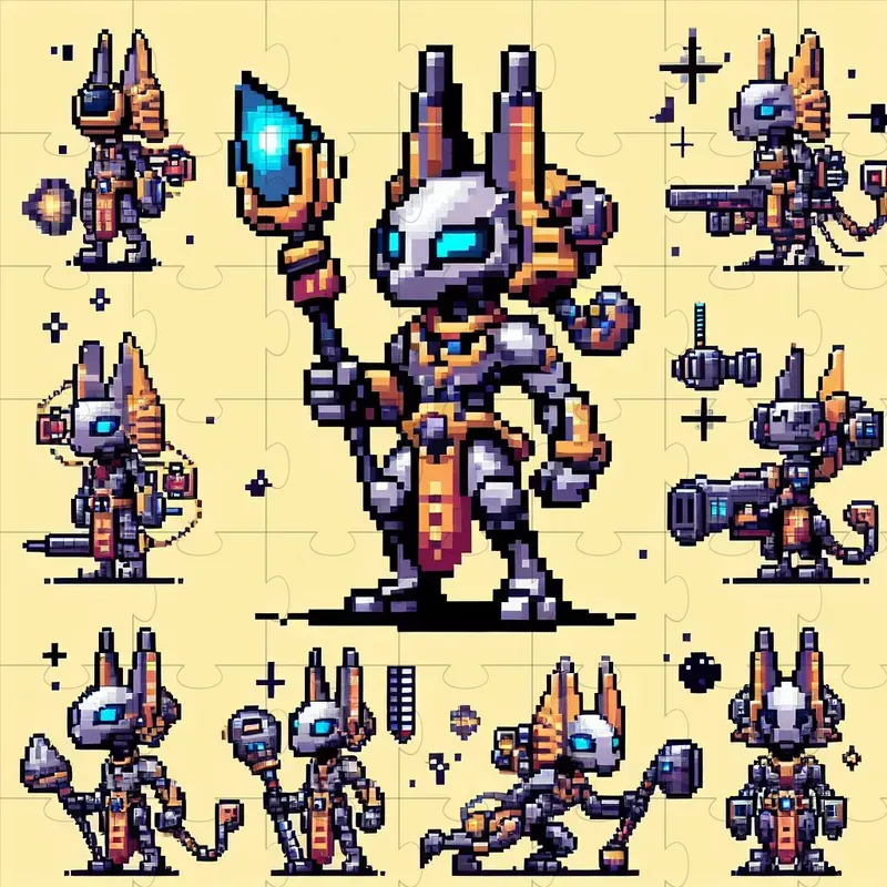 Cute Sprites For Game Design DALL·E Prompt | PromptBase