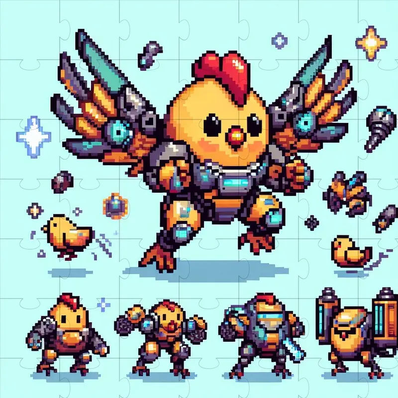 Cute Sprites For Game Design DALL·E Prompt | PromptBase