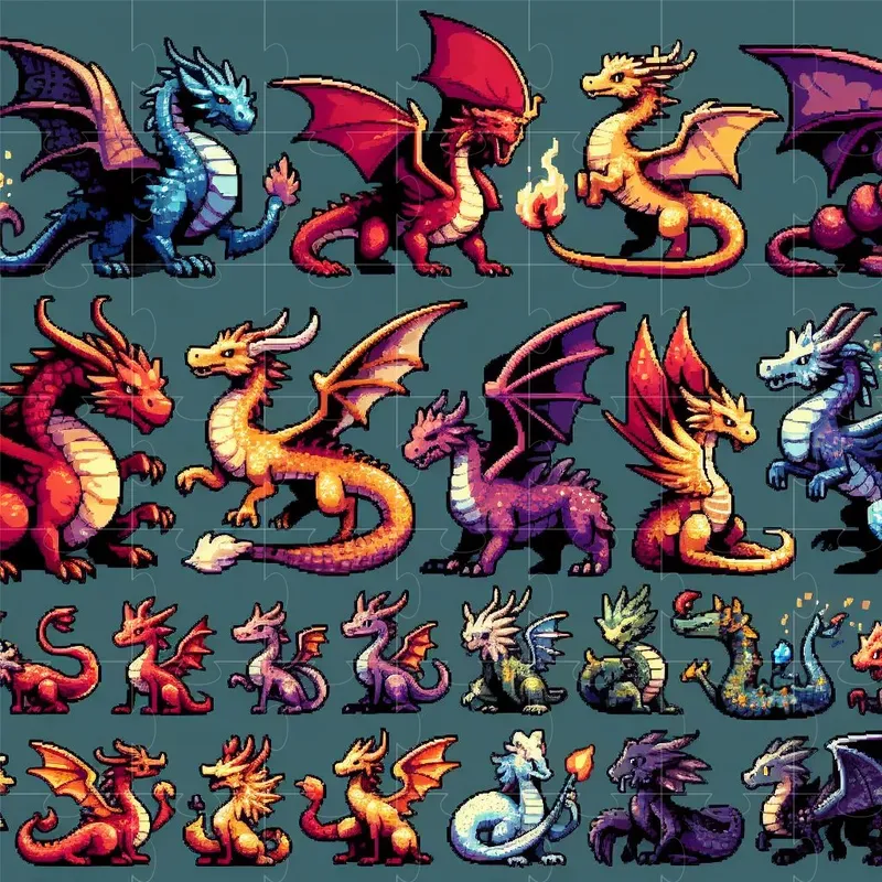 Fantasy Enemy Sprites For Game Design DALL·E Prompt | PromptBase