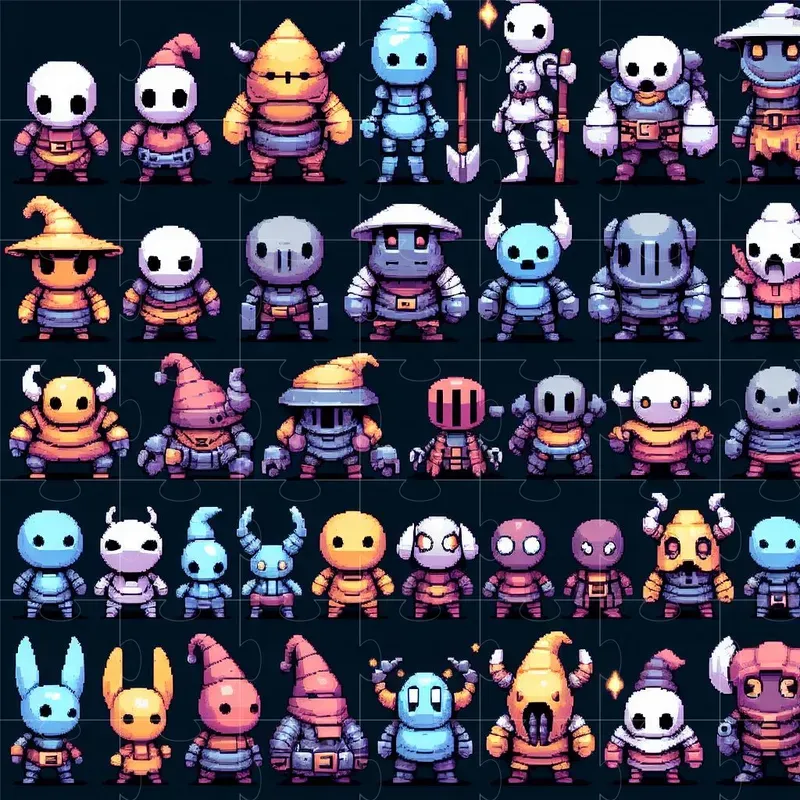 Fantasy Enemy Sprites For Game Design DALL·E Prompt | PromptBase
