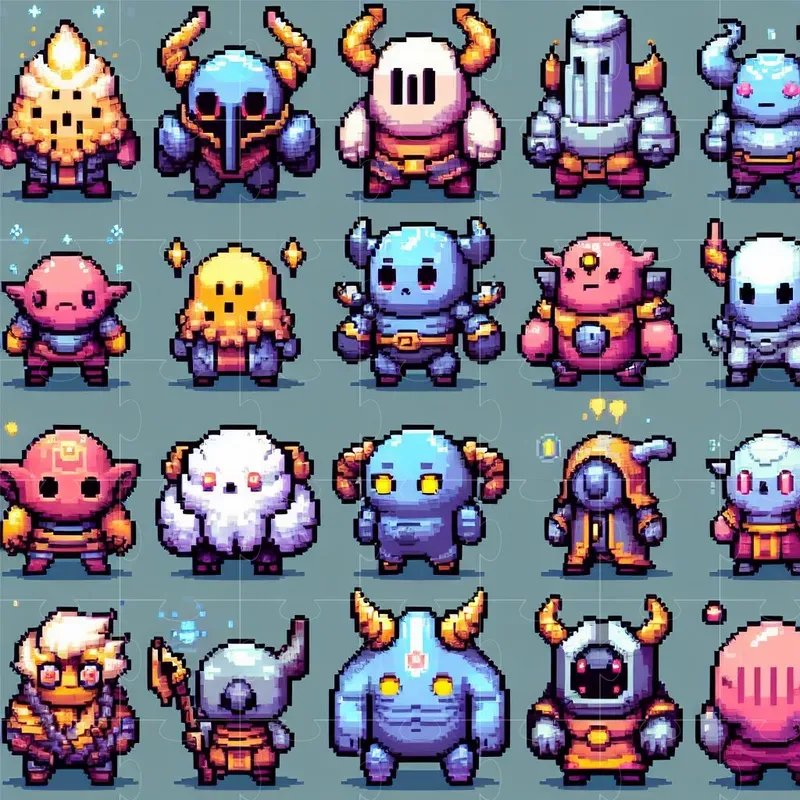 Fantasy Enemy Sprites For Game Design DALL·E Prompt | PromptBase