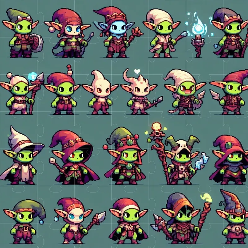 Fantasy Enemy Sprites For Game Design DALL·E Prompt | PromptBase