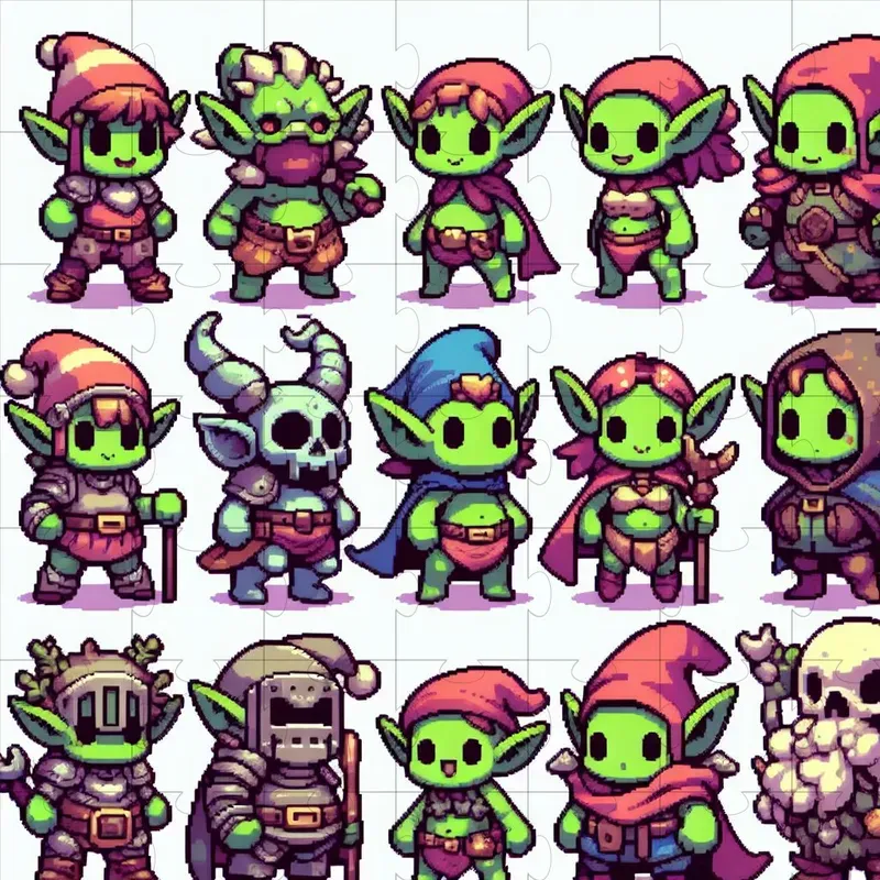 Fantasy Enemy Sprites For Game Design DALL·E Prompt | PromptBase