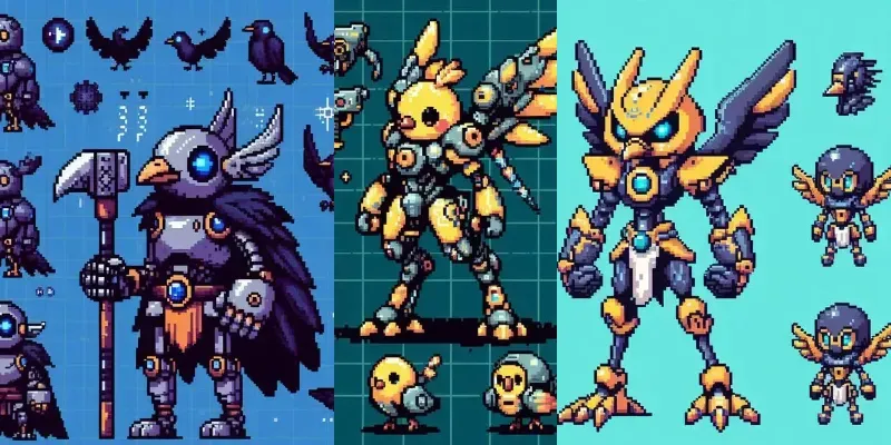 Cute Sprites For Game Design DALL·E Prompt | PromptBase