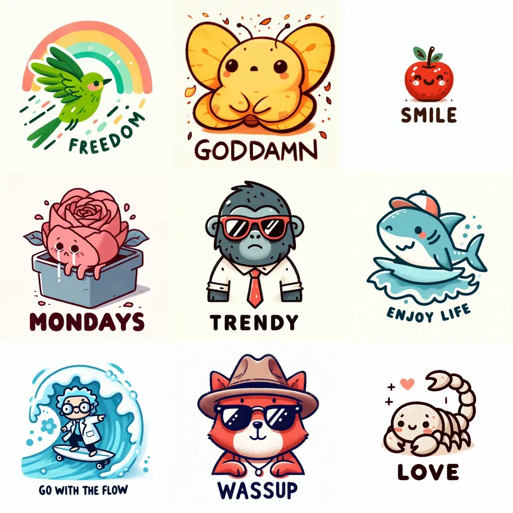 Adorable Tshirt Logos DALL·E Prompt | PromptBase