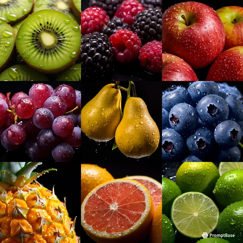 Studio Quality Product Fruit Macros Midjourney Prompt | PromptBase