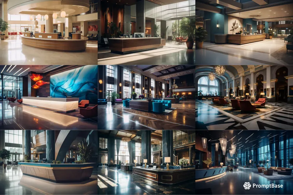 Hotel Lobby Design Concept Photos Midjourney Prompt PromptBase hotel-lobby-design-concept-photos-midjourney-prompt-promptbase