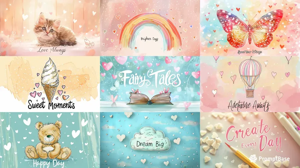 Cute Inspirational Images For Cards Midjourney Prompt | PromptBase