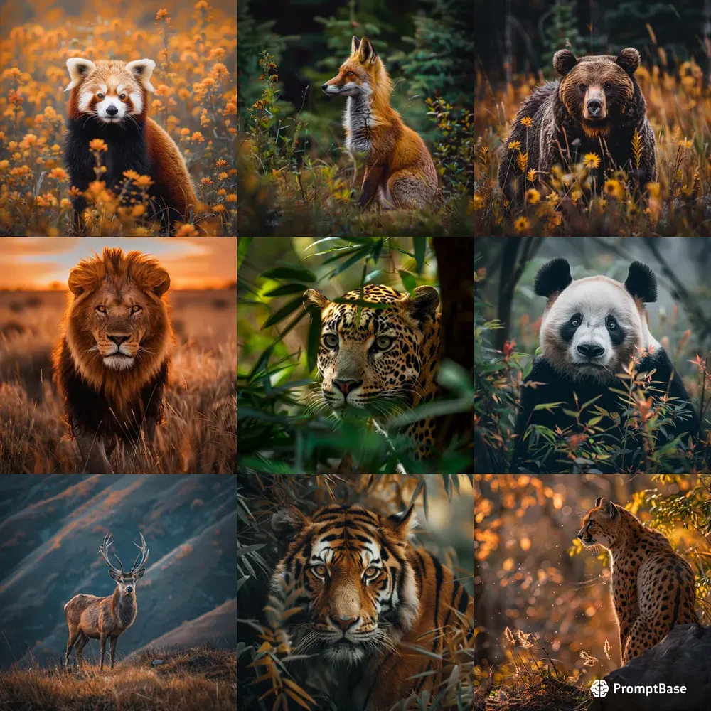 Documentary Stock Photography Of Animals Midjourney Prompt | PromptBase